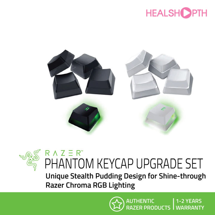 คีย์แคป Razer Phantom Keycap Upgrade Set Unique Stealth Pudding Design ...