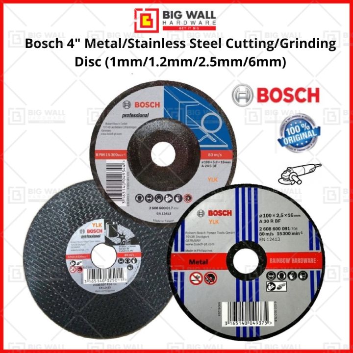 Bosch / Normal 4 Inch Metal Stainless Steel Cutting/Grinding Disc ...