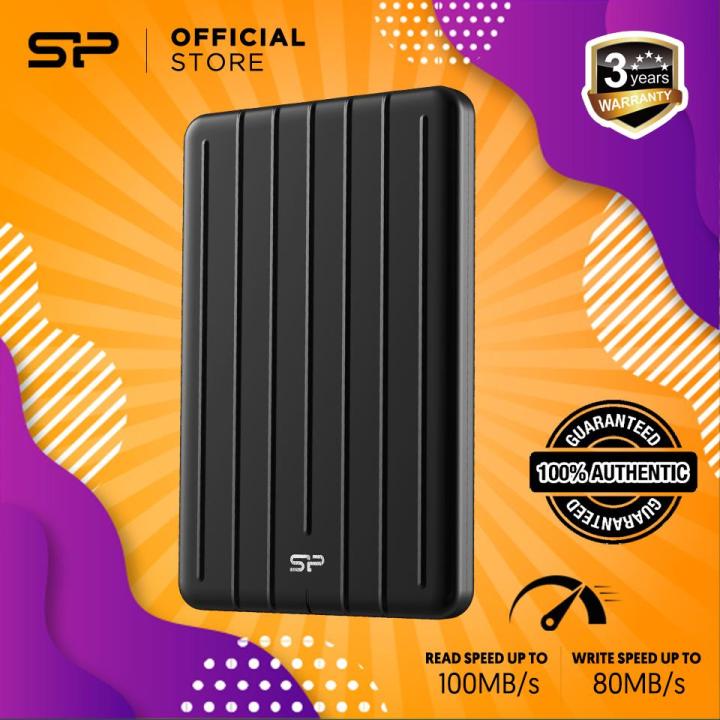 Silicon Power 512GB Rugged Portable External SSD, USB 3.1 Gen 2, with ...
