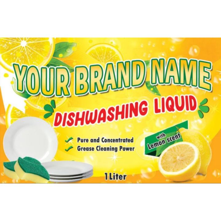 Sticker Label for Dishwashing Liquid 10pcs PER ORDER ( non waterproof ...