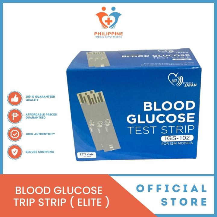 Blood Glucose Trip Strip ( Elite ) 50pcs | Lazada PH