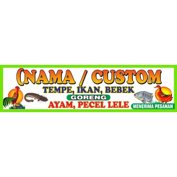 SPANDUK / BANNER Pecel Lele / Warung / Nasi Goreng Flexy 280gram ...