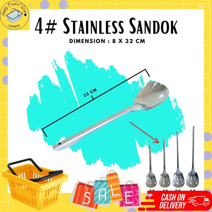 [SALE] #3 STAINLESS SANDOK / #4 STAINLESS SANDOK / #5 STAINLESS SANDOK ...
