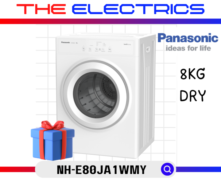 PANASONIC 8KG FABRIC CARE TUMBLE DRYER NH-E80JA1 / NH-E80JA1WMY | Lazada