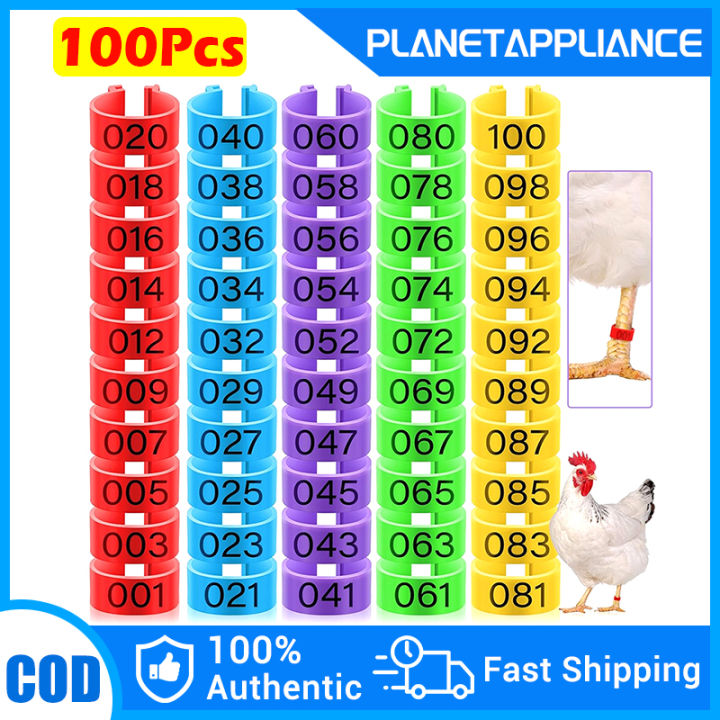 50/100Pcs Chicken leg ring Adjustable Leg band for gamefowl duck ...