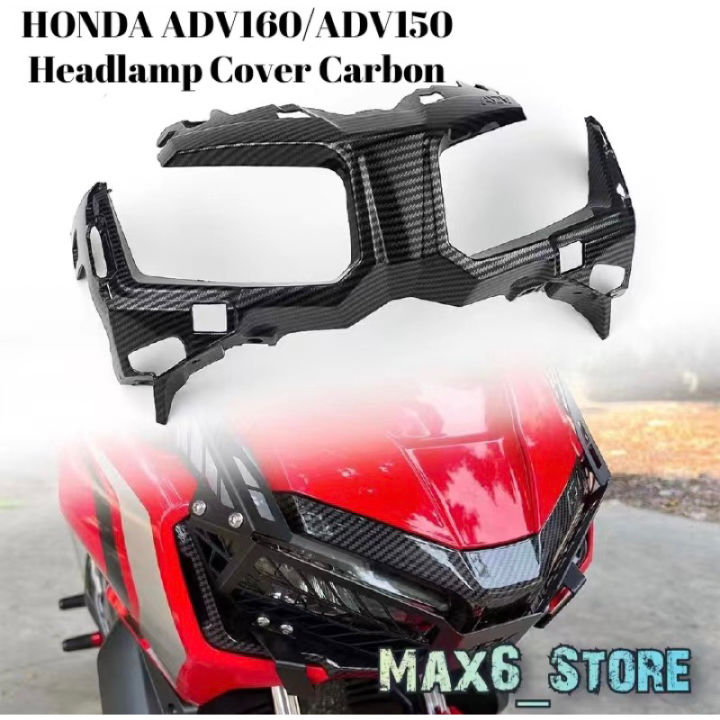Honda ADV150 ADV160 Front Headlamp Cover HeadLight Grill Carbon Fiber ...