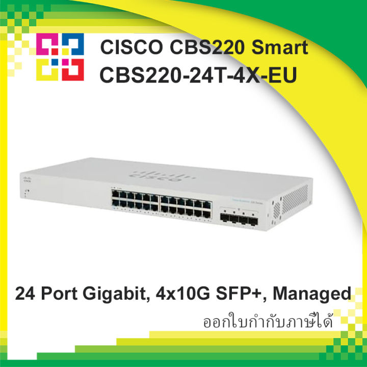 CBS220-24T-4X-EU Cisco CBS220 Smart 24-port GE, 4x10G SFP+ managed ...