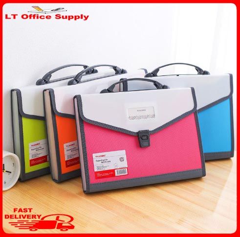 TRANBO EXPANDING COLOUR FILE W/ HANDLE Size A4 | Lazada PH
