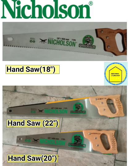 NICHOLSON HAND SAW (18", 20", 22")WOOD HANDLE | Lazada PH