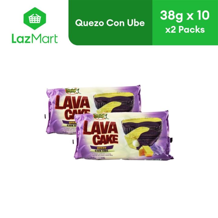 Lemon Square Lava Cake Quezo Con Ube 38g x 10 - Pack of 2 | Lazada PH