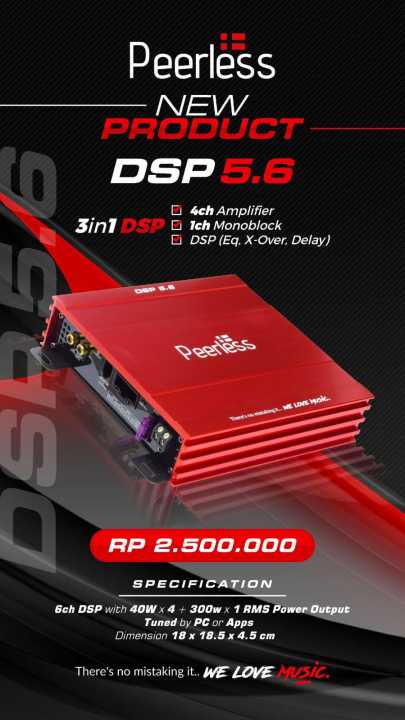PROCESSOR UNTUK AUDIO MOBIL DSP MAGIC PEERLESS 5.6 | Lazada Indonesia