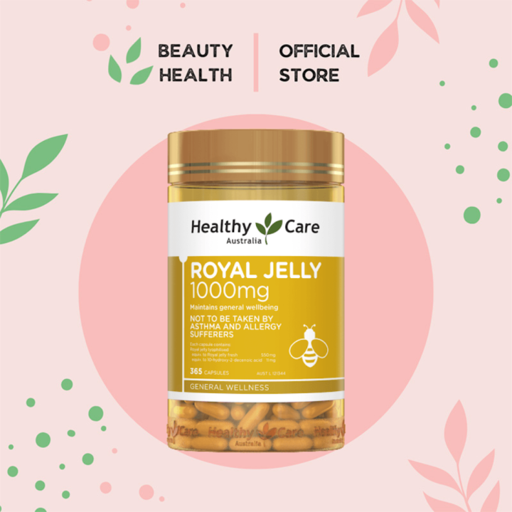 Healthy Care Royal Jelly 1000 - 365 Capsules [BeautyHealth.sg] | Lazada ...