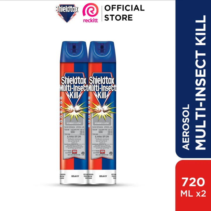 Shieldtox Multi-Insect Killer Spray Aerosol 720ml x 2 | Lazada