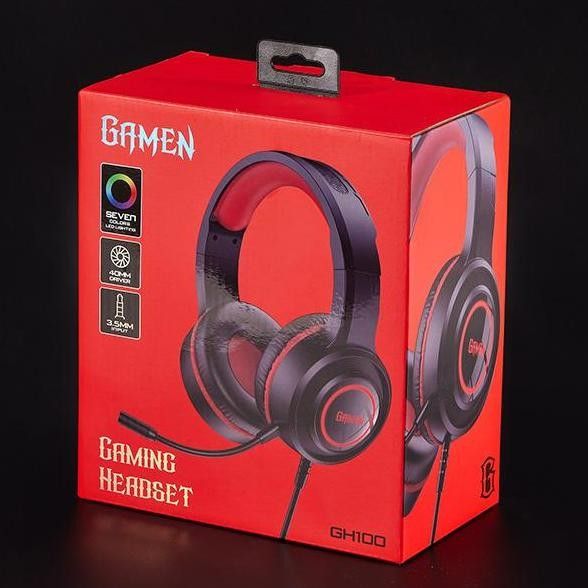 Gamen Profesional Gaming Headset with Microphone GH100 Black | Lazada Indonesia