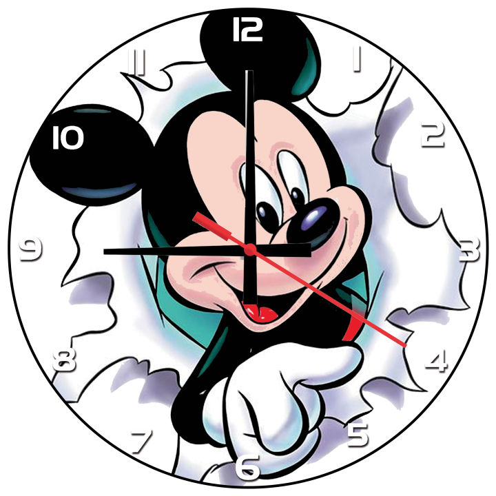 TERMURAH !!! JAM DINDING MICKEY MOUSE / WALLCLOCK MICKEY MOUSE / JAM ...