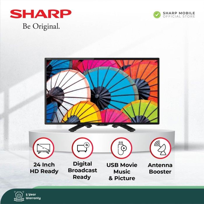 SHARP 2T-C24GD1500 TV LED SHARP 24 INCH DIGITAL - UNIT ONLY | Lazada Indonesia