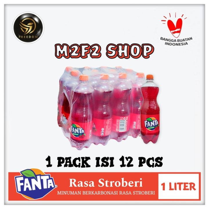 Fanta Merah Minuman Bersoda Botol Plastik Pet - 1000 ml | 1 liter (Kemasan Pack) | Lazada Indonesia