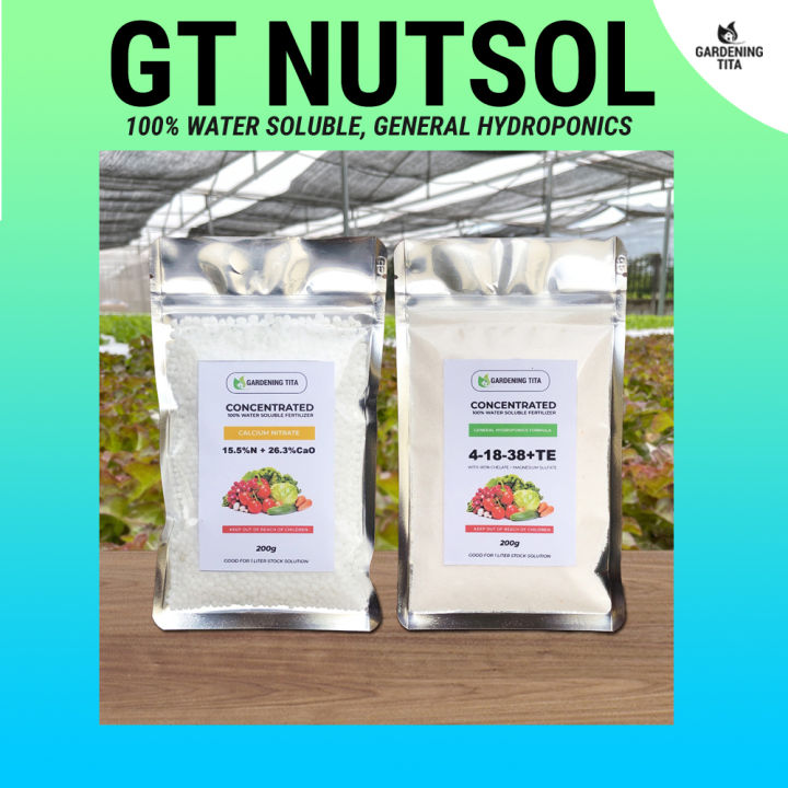 Nutrient Solution for Hydroponics Dry Form, DIY nutsol, NPK 4-18-38 ...