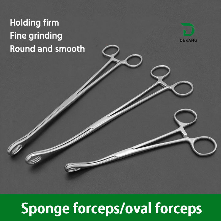 Stainless Steel Sponge Forceps Round Egg Forceps Tissue Surgical Cotton ...