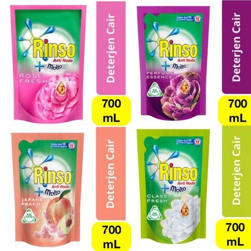 RINSO MOLTO DETERGEN LIQUID PENCUCI BAJU CAIR 700ML ~ ORIGINAL 100% ...