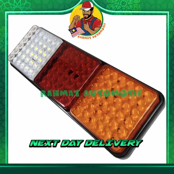 24V LED LIGHT Lorry Truck Towing Car Forklift 2 in 1 Side Marker Tail ...