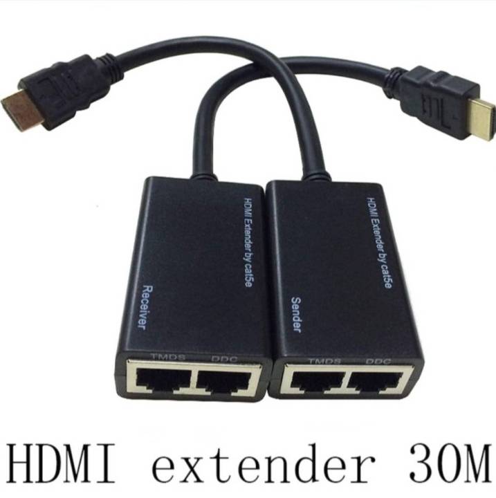 HDMI Over RJ45 CAT5e CAT6 UTP LAN Ethernet Extender Repeater Supports ...