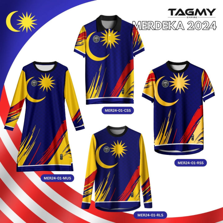 Merdeka 67 Tahun 2024 Sublimation Tshirt | Baju Merdeka 2024 MERDEKA ...