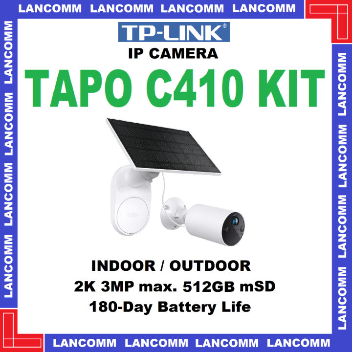 TP-LINK Tapo C410 KIT Solar-Powered Security Camera Kit | Lazada