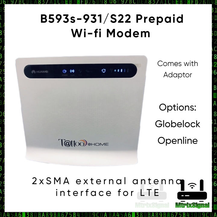 B593s 931/s22 OPENLINE&GLOBE LOCK MODEM | Lazada PH