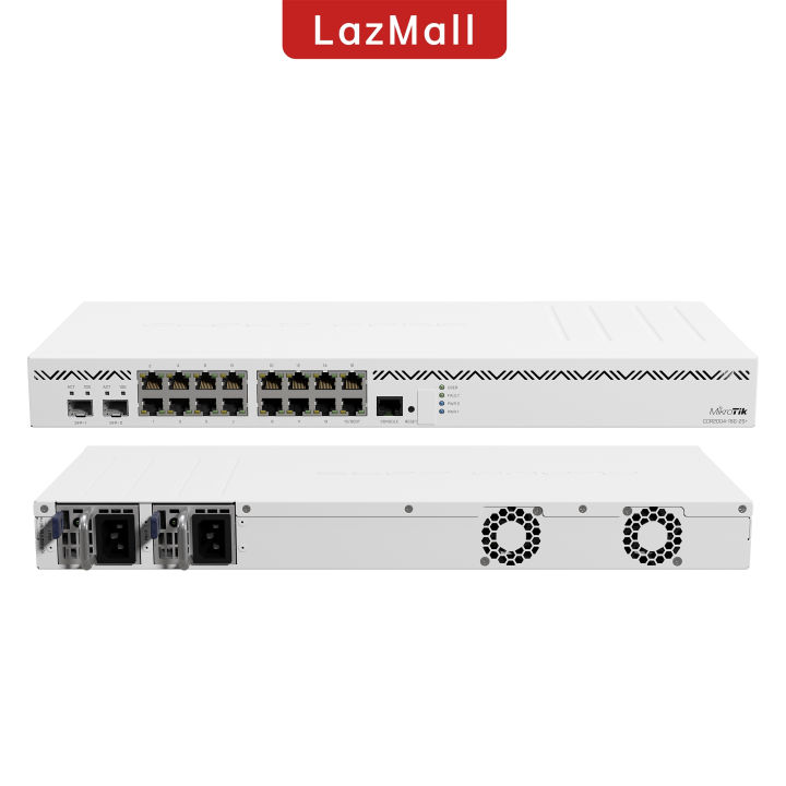 MikroTik CCR2004-16G-2S+ - 18 Ports Enterprise Router - 16x Gigabit ...