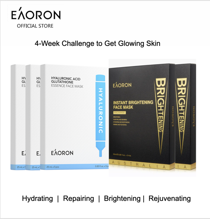 【Bundle of 5】EAORON 5 boxes/Pack Hydrating and Whitening Facial Mask ...