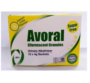 Avoral Effervescent Granules Urinary Alkalinizer 12 x 4g sachets Exp ...