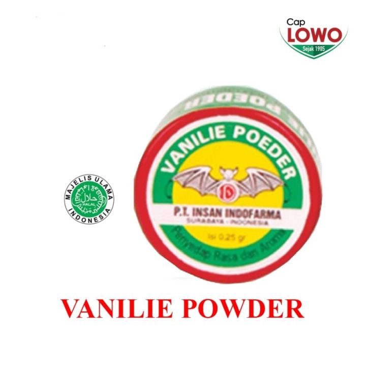 Vanili Powder /Vanili Bubuk / Vanili Cepuk CAP LOWO (1 slop isi 12pcs ...