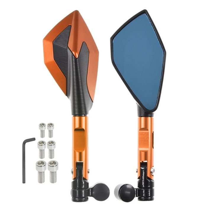 Motorcycle CNC 8mm 10mm Mirror Rearview Rear View Side Mirrors For KTM ...