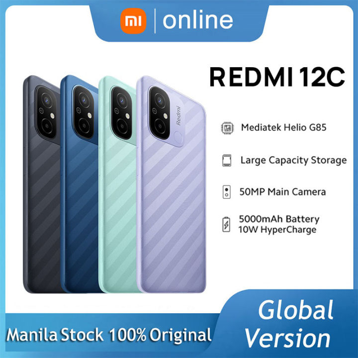 Redmi 12C 4+64/6+128 Global Version【In 1 year Warranty】50MP AI Dual Camera MediaTek Helio G85 6. ...