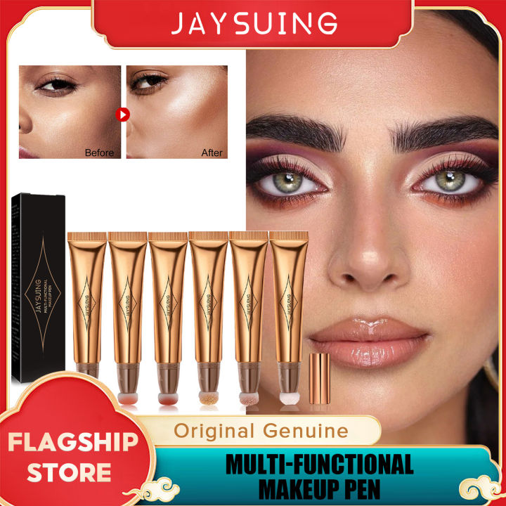 Jaysuing คอนทัวร์แต่งหน้าปากกาเครื่องสำอางกันน้ำคงทนคอนทัวร์รองพื้นดินสอไฮไลต์แต่งหน้าคอนทัวร์ ...