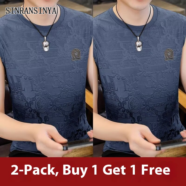 SINRANSINYA丨เสื้อกล้ามฤดูร้อนผ้าไหมน้ำแข็ง2025ใหม่อินเทรนด์กีฬาลำลองฟิต ...