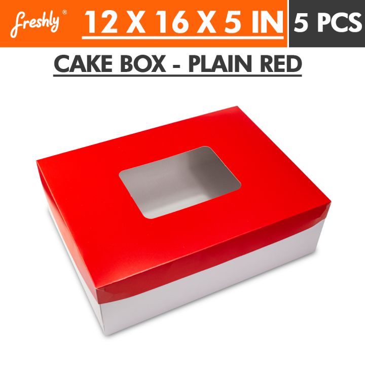 Cake Box - Rectangular Box 12 x 16 x 5 - 5 sets - Freshly Blue, Plain ...