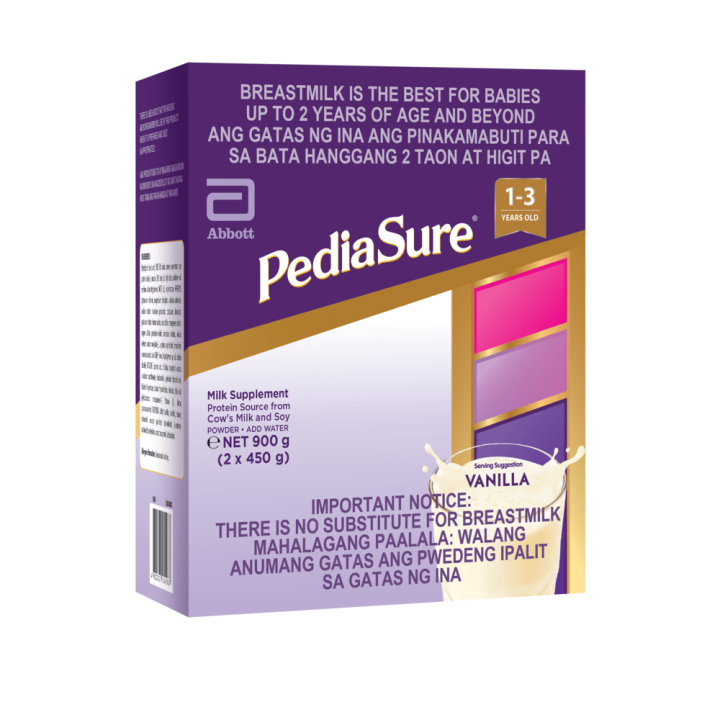 PEDIASURE 1 TO 3 VANILLA 900G (2x450kg) | Lazada PH