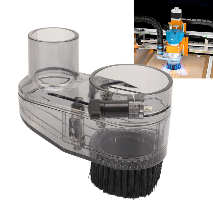 ACAGALA CNC Router Dust Shoe 52mm Diameter Clear CNC Dust Boot with ...