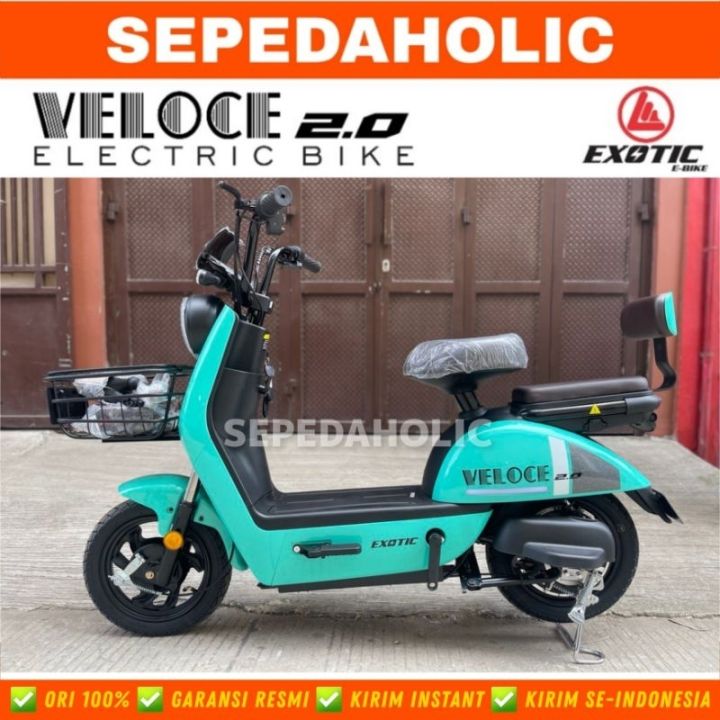 PROMO SPESIAL Sepeda Listrik EXOTIC VELOCE 2.0 BY PACIFIC 500 Watt ...