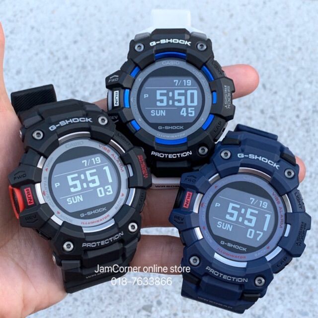 100% ORIGINAL CASIO G-SHOCK GBD-100 G-SQUAD SERIES BLACK/DARK BLUE ...