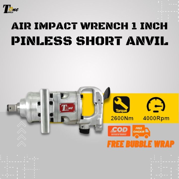 Air Impact Wrench 1 Inch Short Anvil / Alat Buka Baut Roda Truk ...