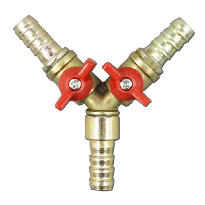 1PC Y-Type Tee Joint Valve Gas Hose Connector Pipe Distribution Switch ...