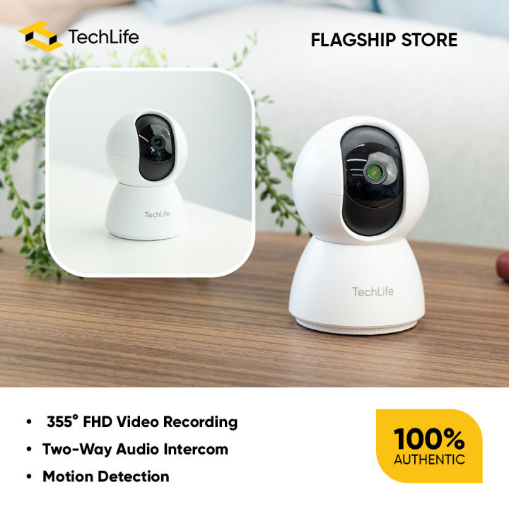 TechLife Smart Camera | FHD Video Recording | Two Way Audio Intercom ...