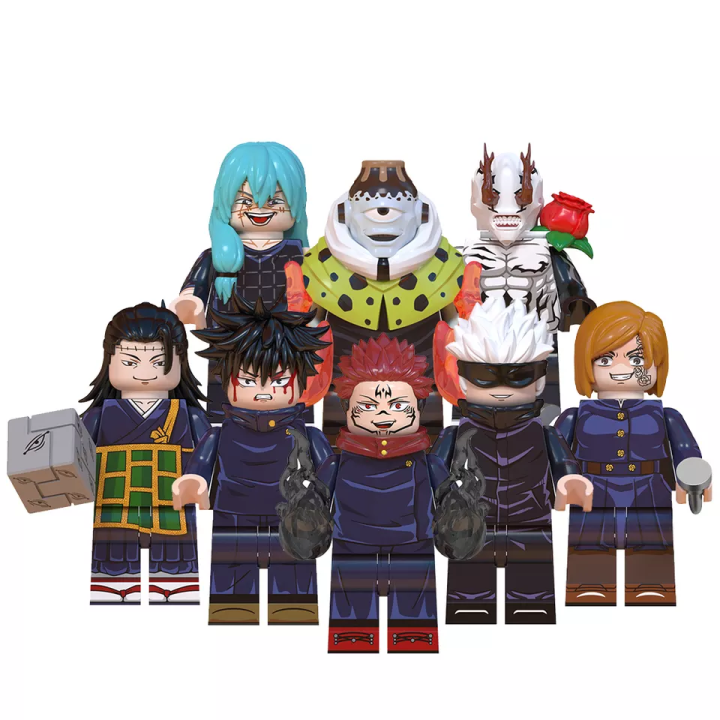 Jujutsu Kaisen Minifigures Japanese Cartoon Itadori Yuji Building ...