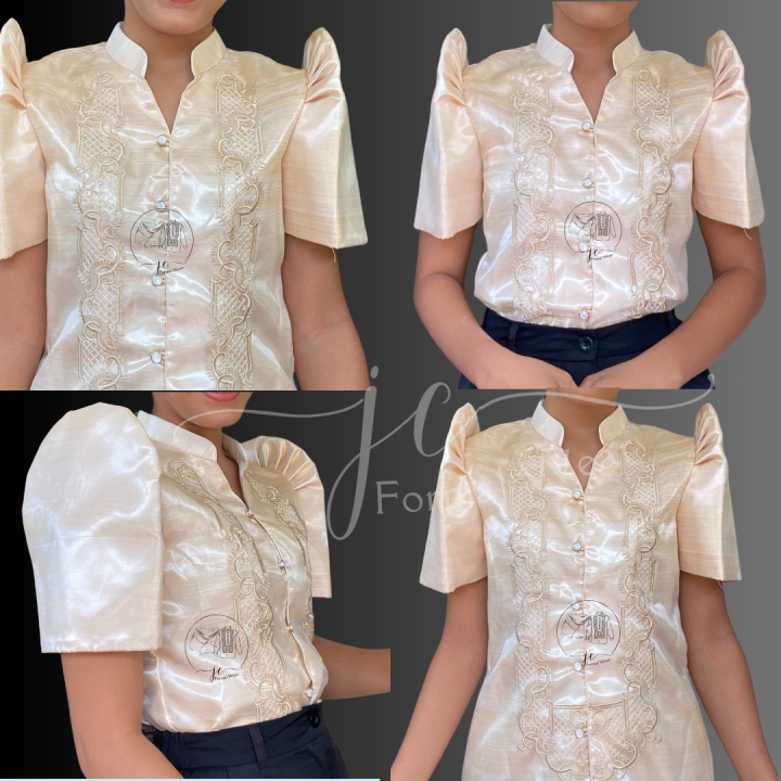 FILIPINIANA TOP CHINESE COLLAR- MARIAN | Lazada PH