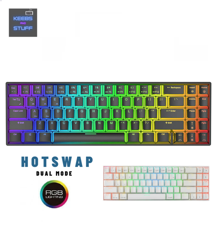 RK71 keyboard RGB Wireless/Wired 70% Compact Mechanical Keyboard, 71 ...