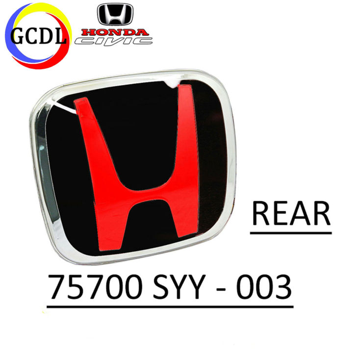 HONDA REAR Emblem for Honda Logo H Letter - 75700 SYY - 003 | Lazada PH
