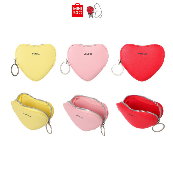 Miniso Coin Purse Heart Shape/Happy Foods/Solid color | Lazada PH